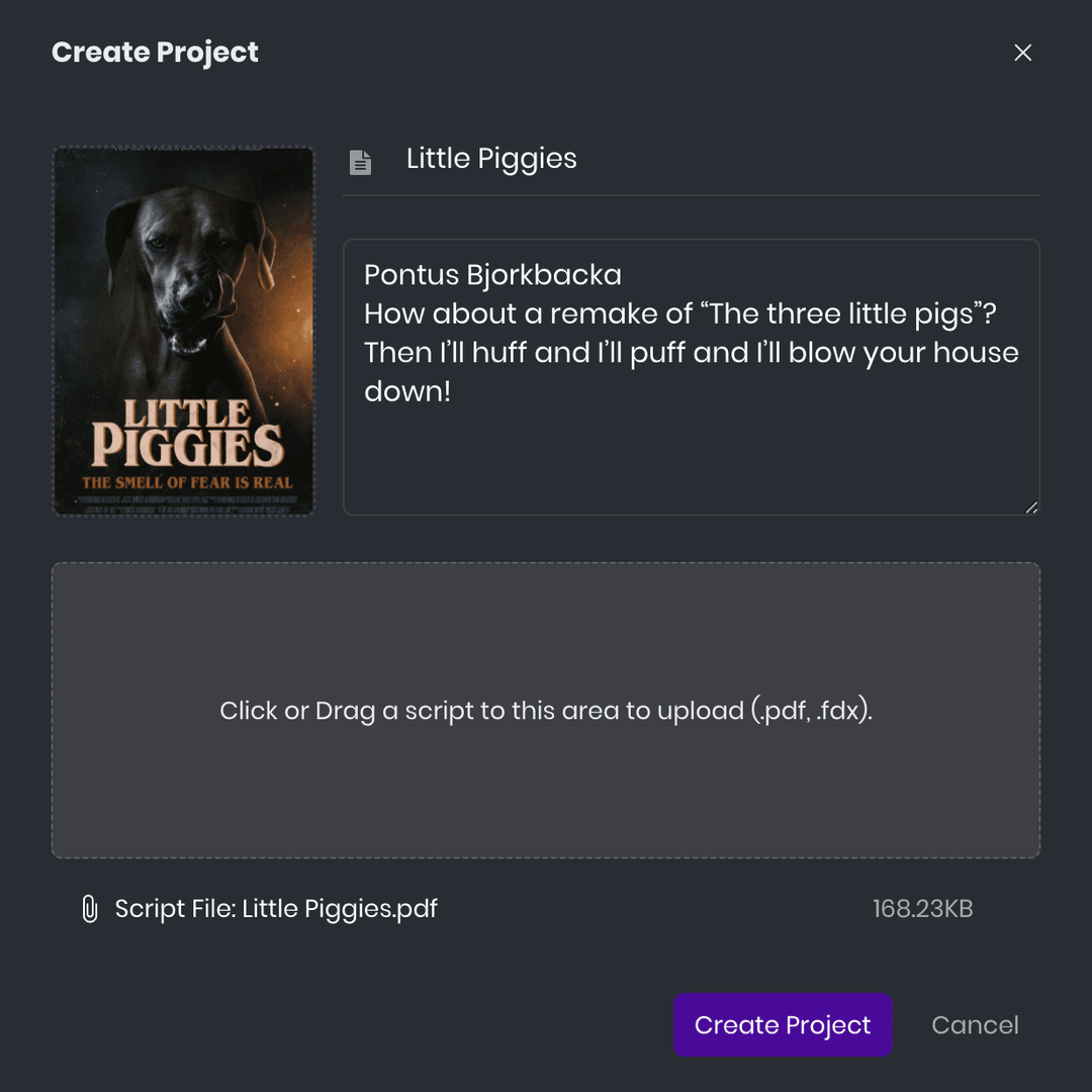 Automatic Script Breakdown, Scheduling and Film Pre-production Service ...